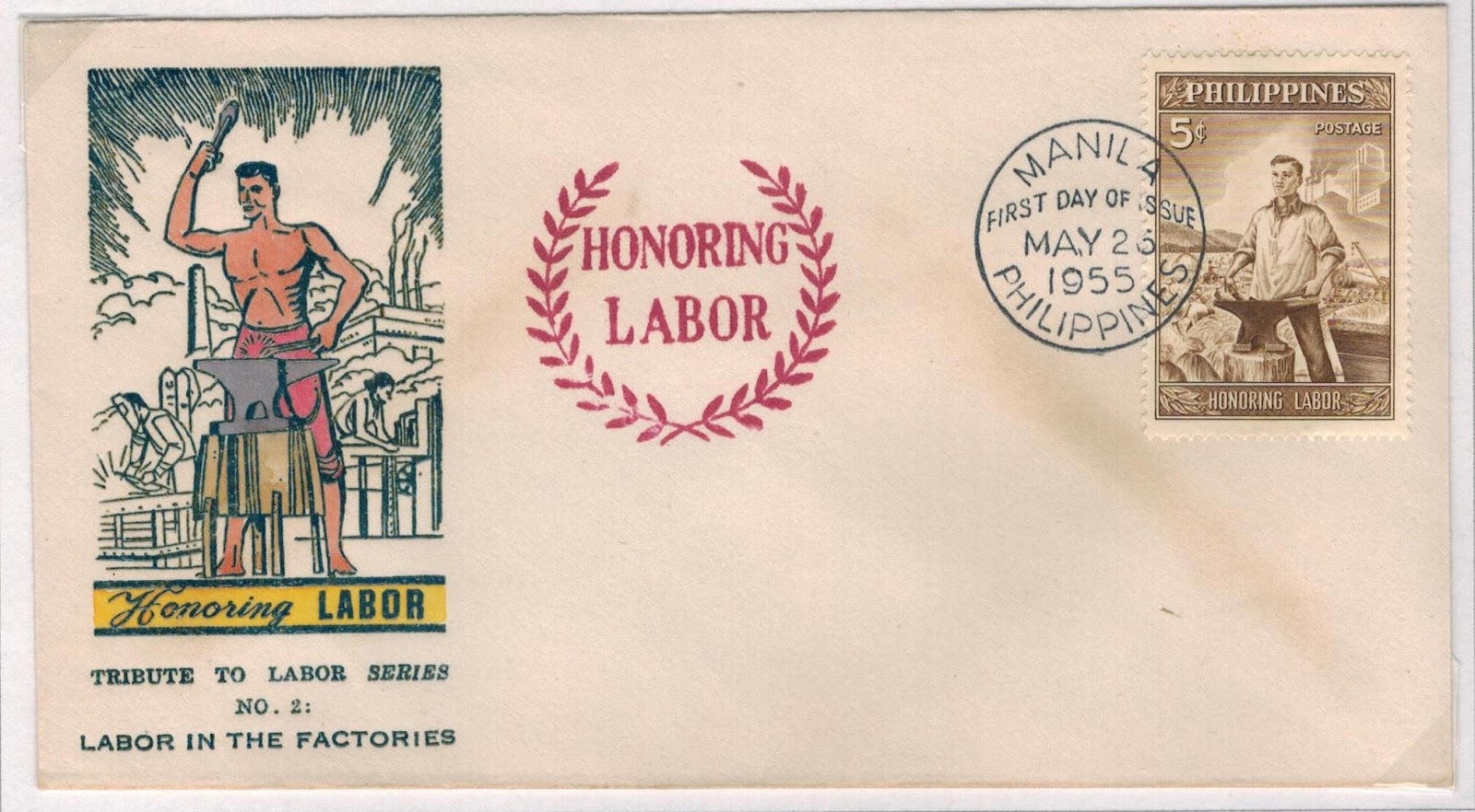 Philippine Republic Stamps : 1955 Labor-Management Conference