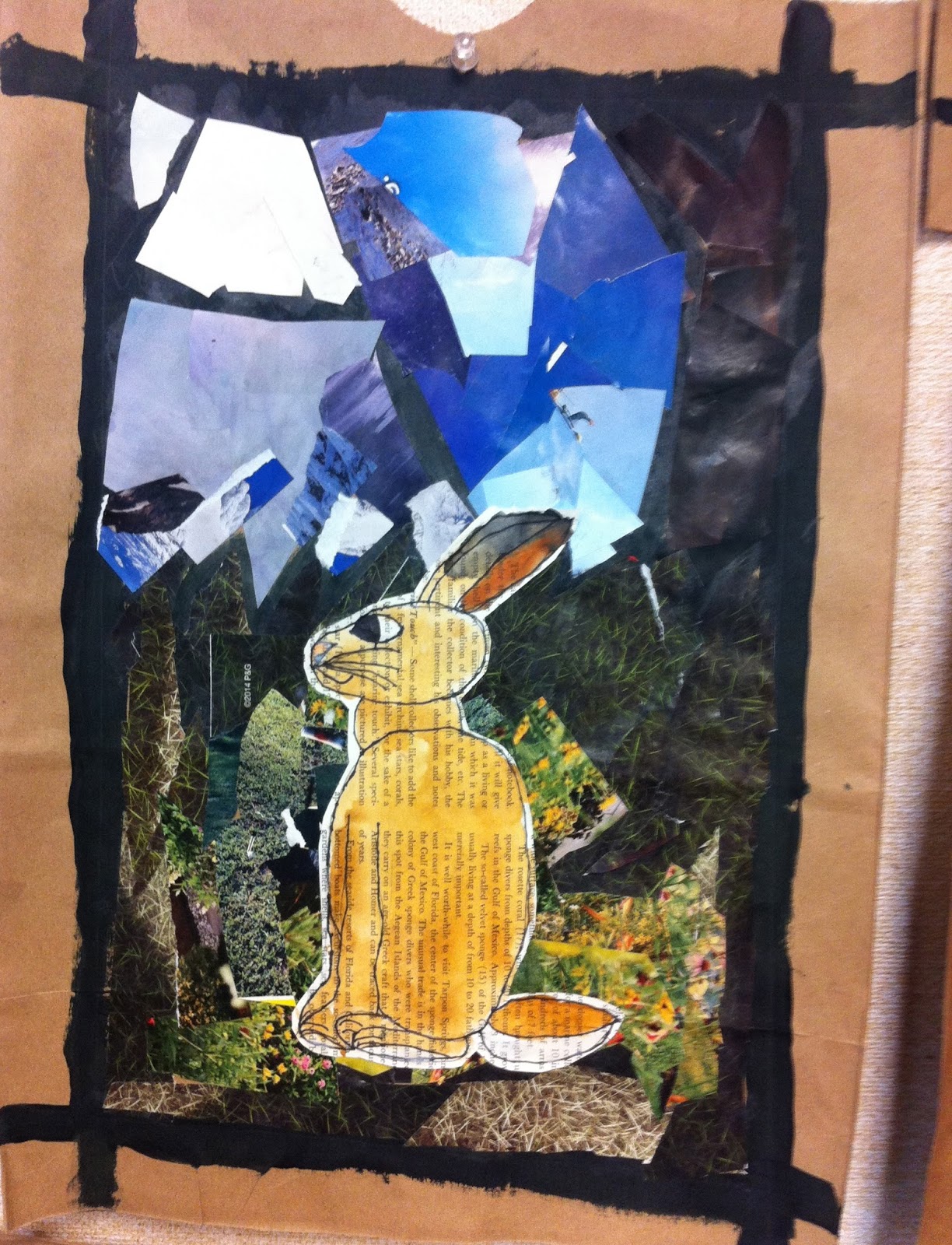 Rethink Crafts: Magazine Mosaics with 4th graders