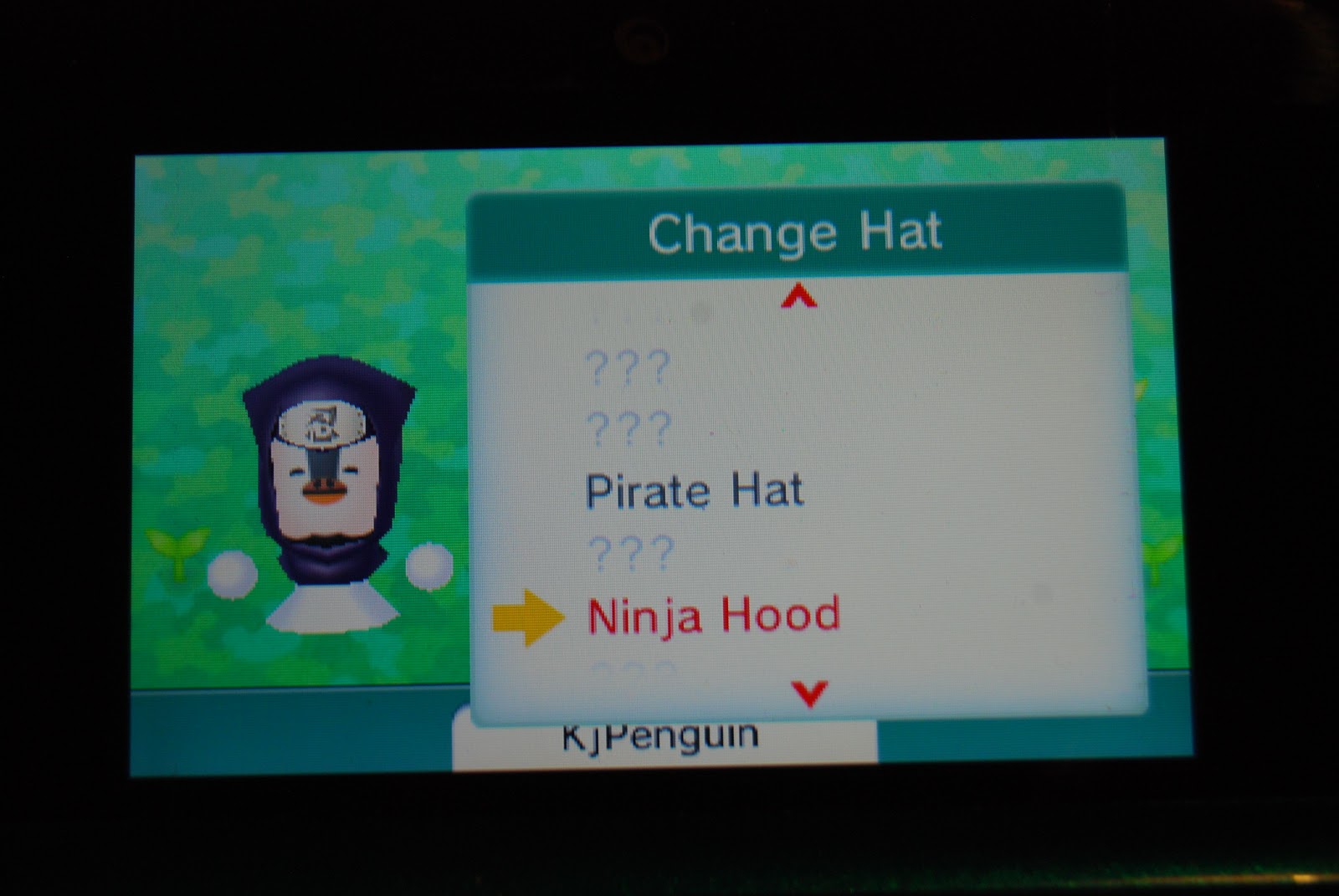 Video Game Screenshots: Hats Unlocked in Find Mii II