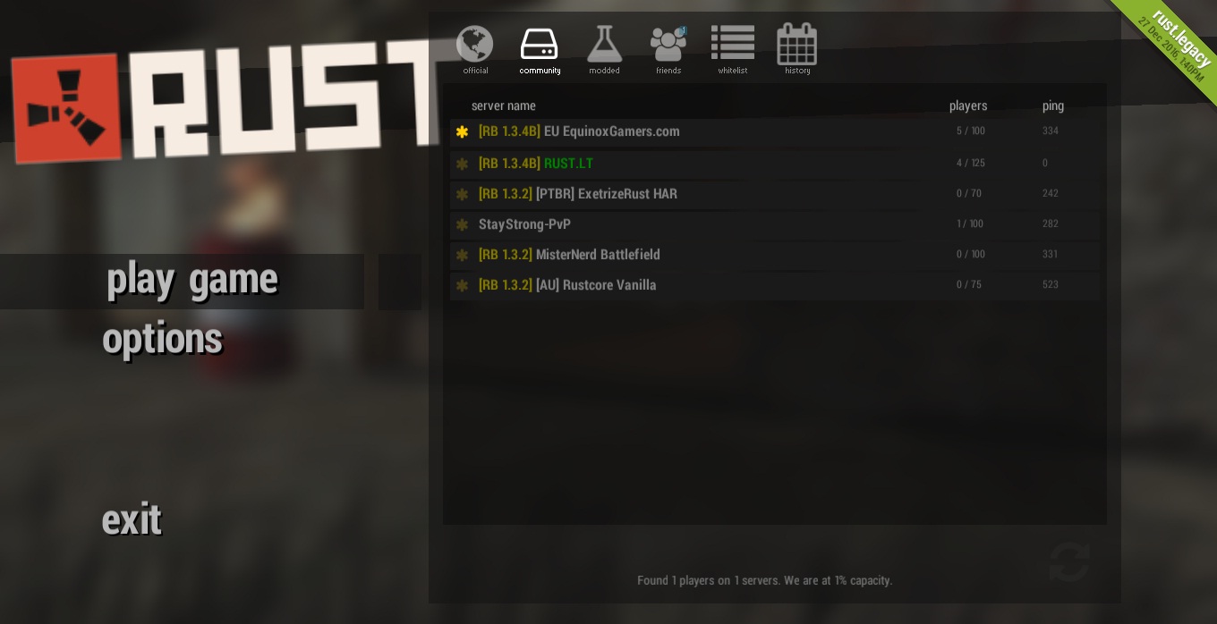 Toral Rust (Servidores Pirata e Download)