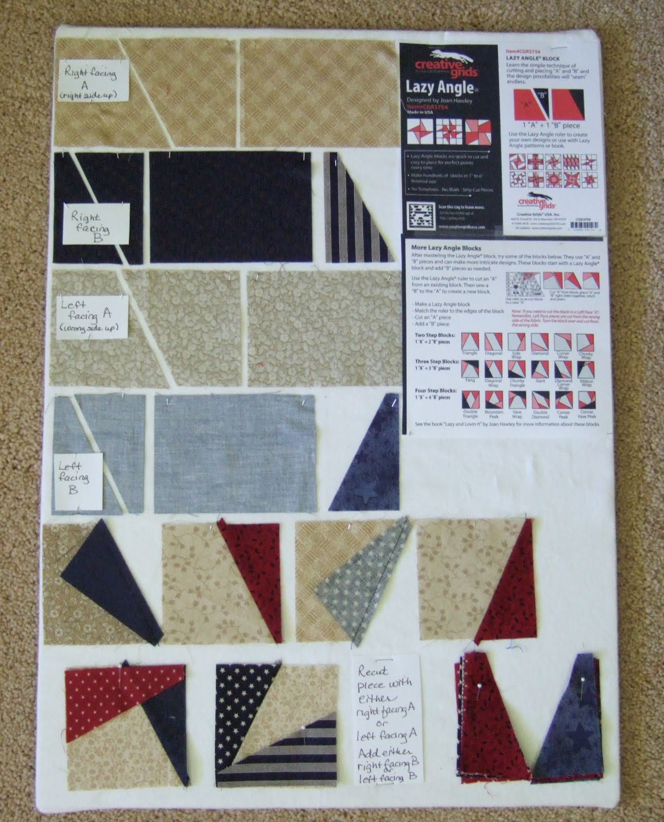 Glad Creations Quilts: Lazy Angle Ruler