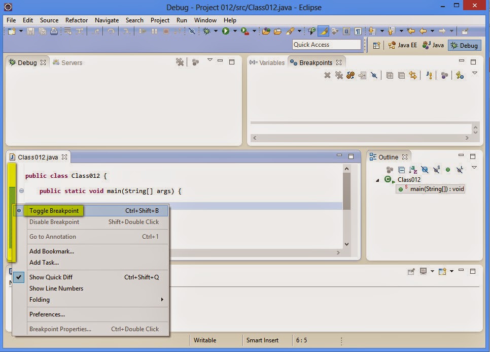 Selenium-By-Arun: 164. Debugging the Java Programs in Eclipse IDE