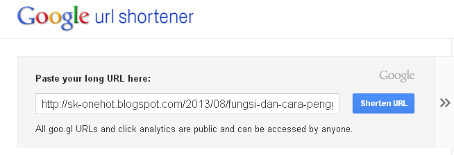 Daftar alamat situs untuk memperpendek URL | One-Hot