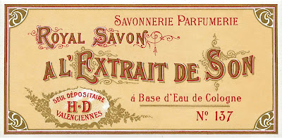 Chocolate Rabbit Graphics: Vintage French Soap Label