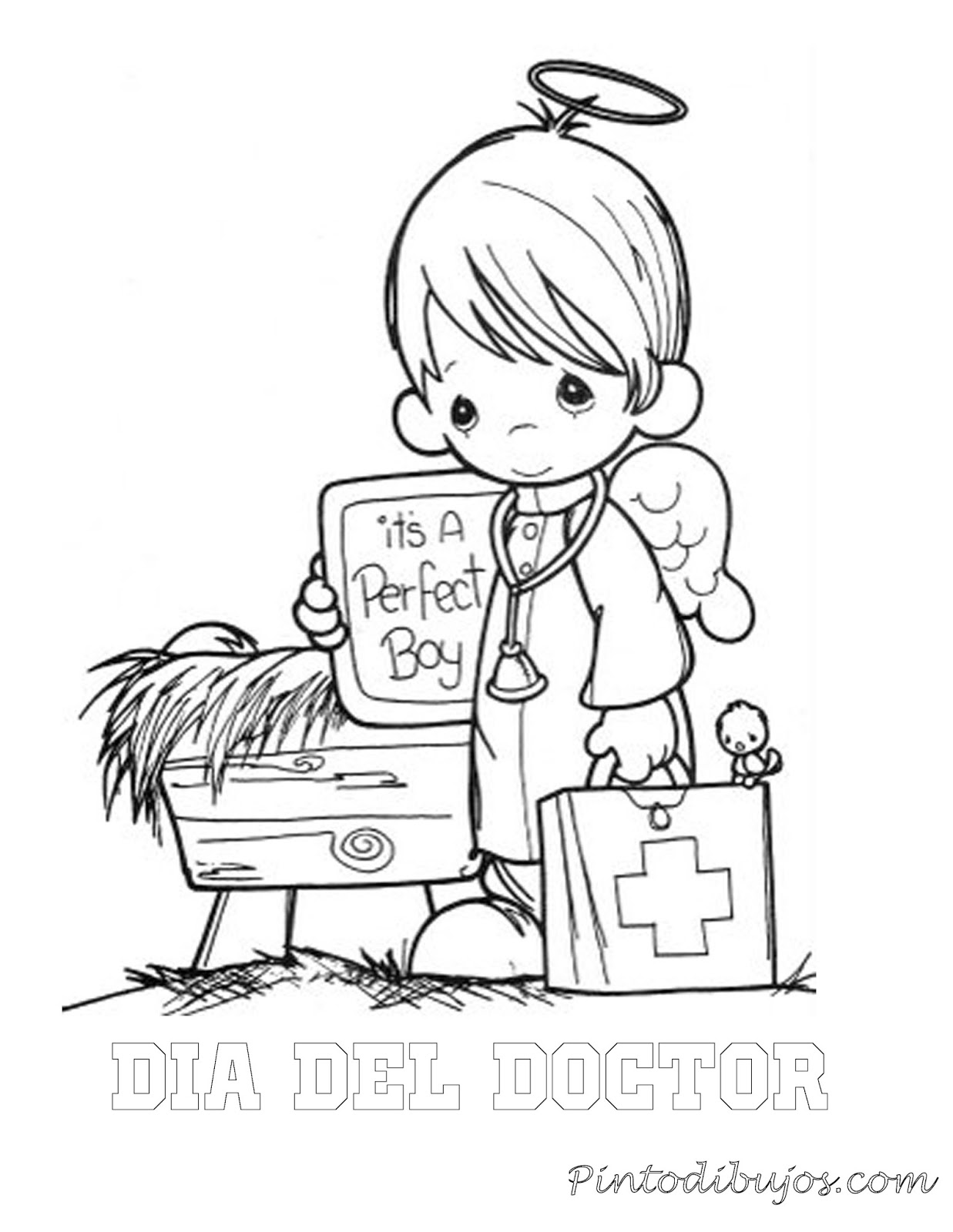 Pinto Dibujos: Dia del doctor para colorear