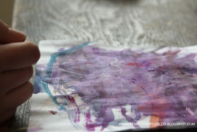 ReMadeSimple: Watercolor Hearts {From Kid's Art}