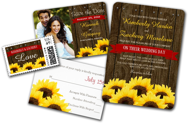 Wedding Cards and Gifts: Country Rustic Wedding Invitations