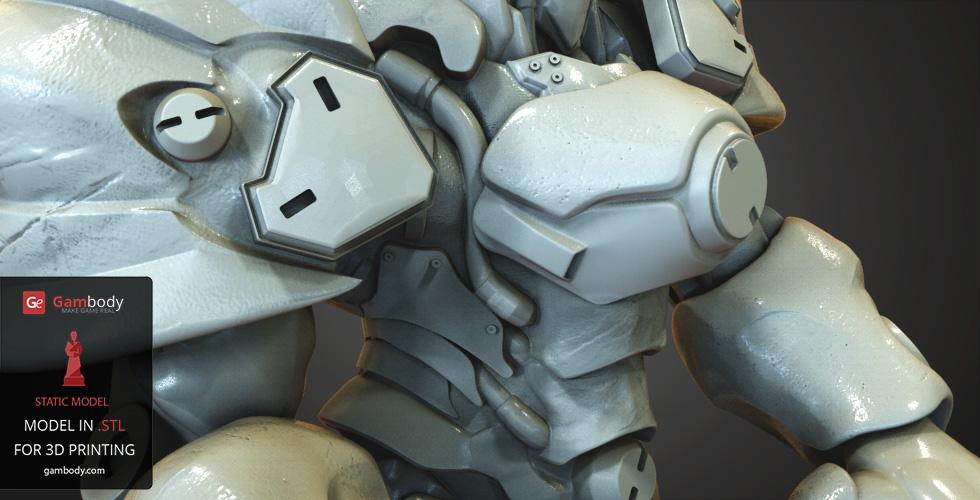Overwatch - Reinhardt 3D Model | Static Figurine | 3D Printing Designs