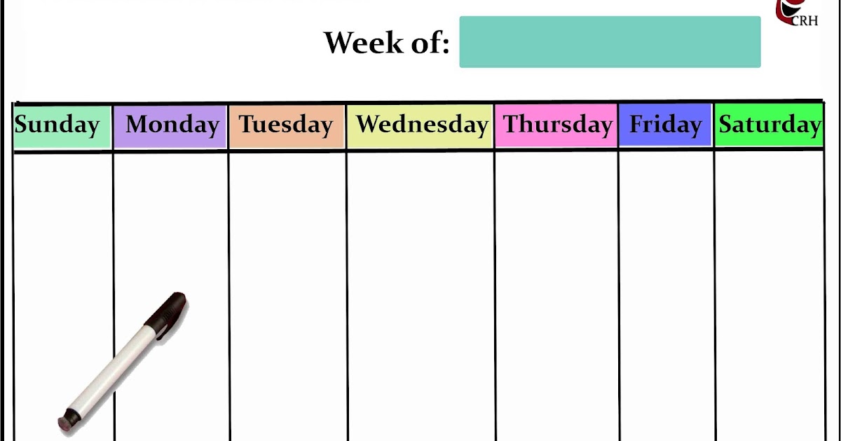 The Chace Rest Home Malvern Creating A Whiteboard Weekly Planner