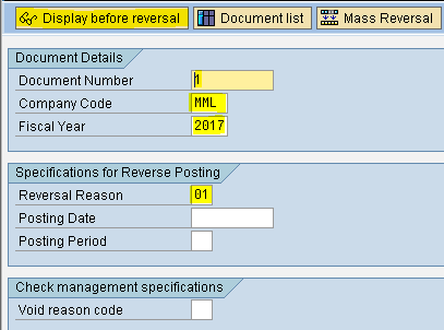 SAP - FICO MODULE LEARNING: Document Reversals in SAP (Individual ...