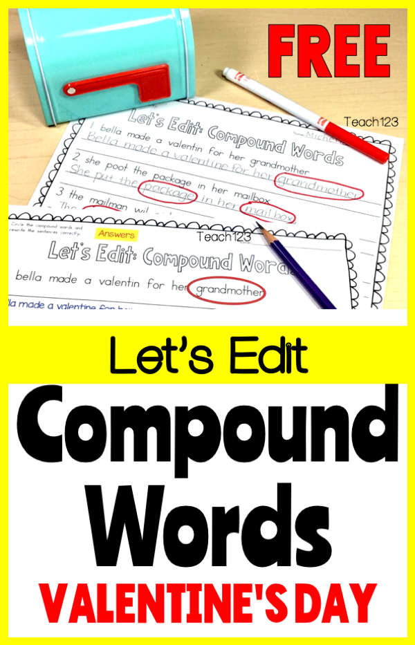 February Compound Words, Inquiry Lesson and a FREEBIE | Teach123