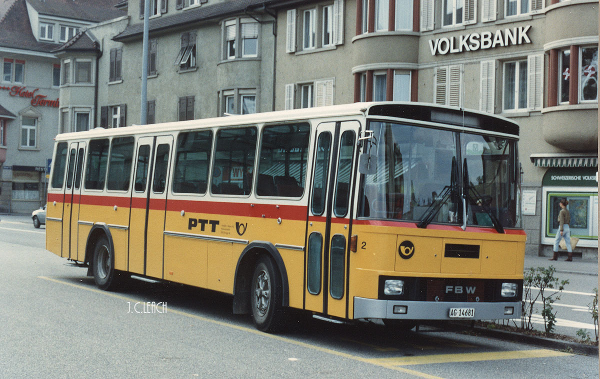 Busworld Photography: FBW Post Bus in Brugg