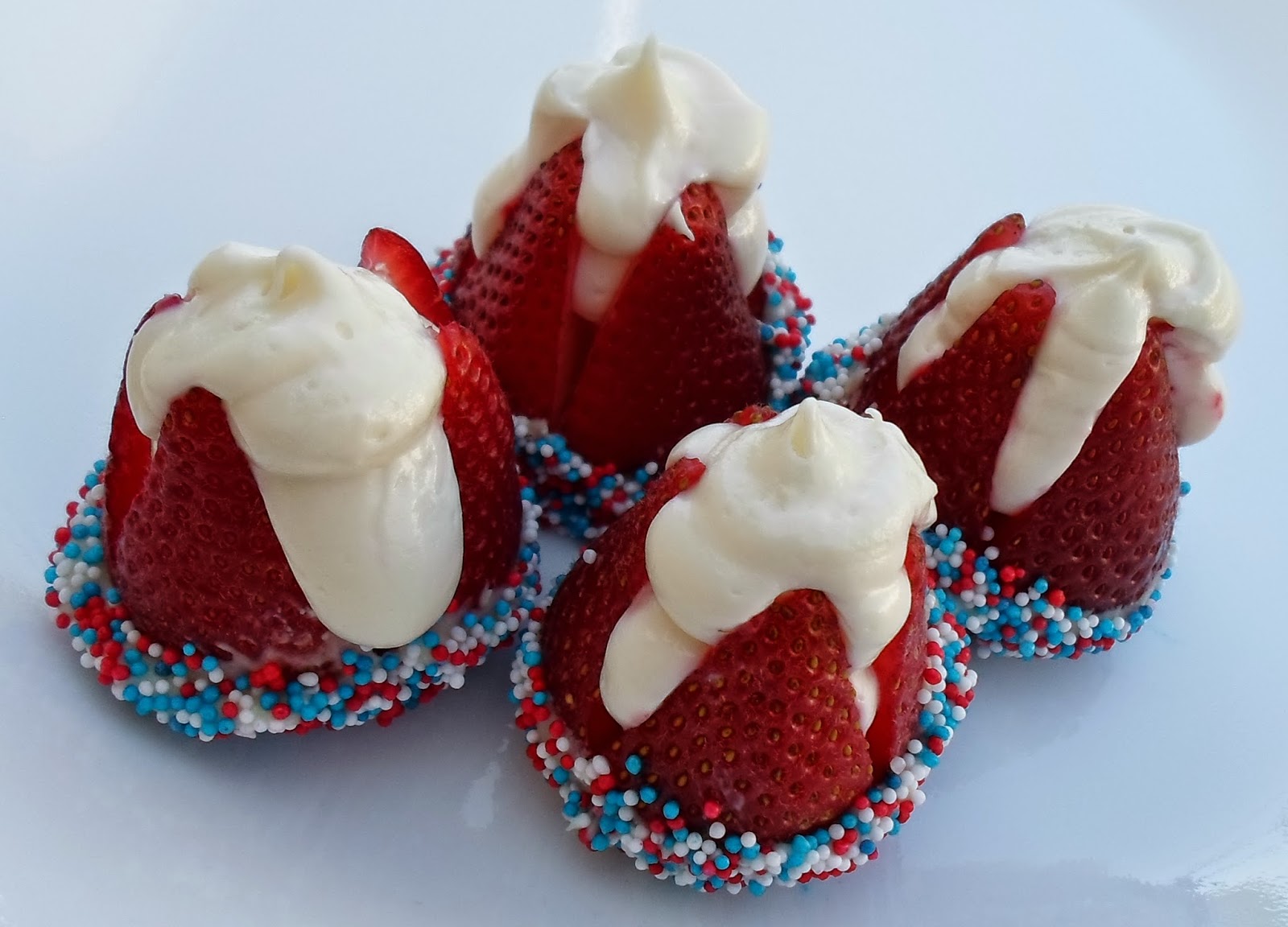Happier Than A Pig In Mud: Red, White and Blue Cream Cheese Filled ...