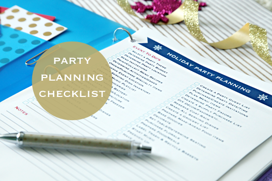 IHeart Organizing: Holiday Party Planning Tips & a Printable!