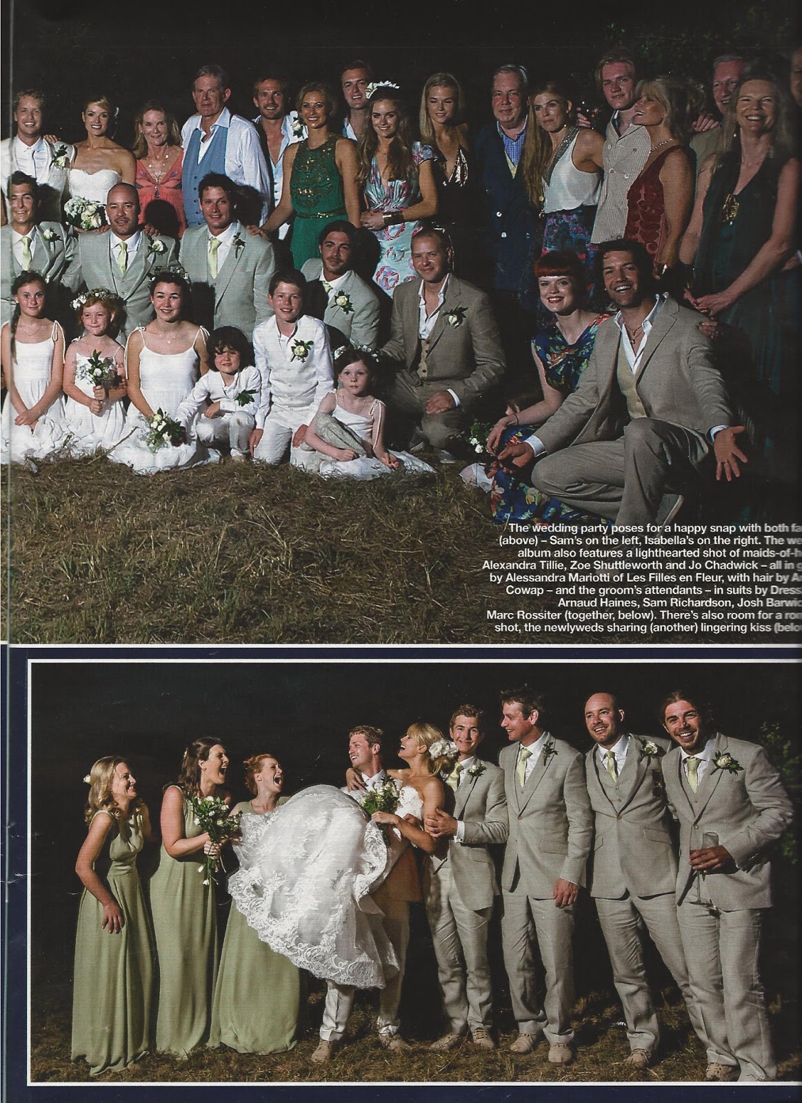 Les Filles en Fleur: SAM & ISABELLA BRANSON'S AFRICA WEDDING