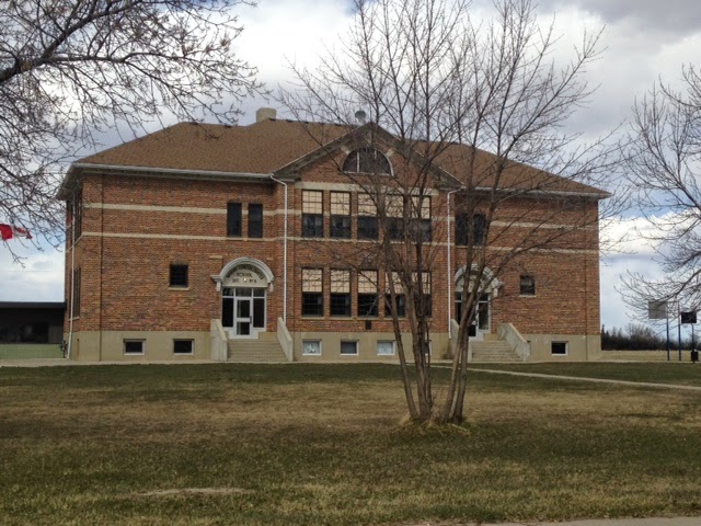The view from here: School in Barons, Alberta