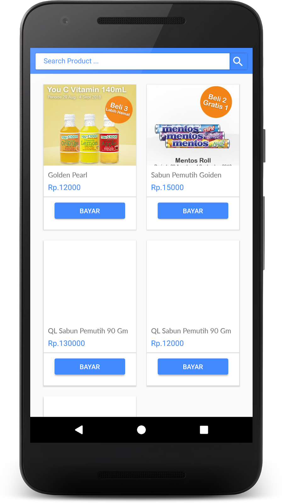 Aplikasi penjualan berbasis android menggunakan material design studi ...