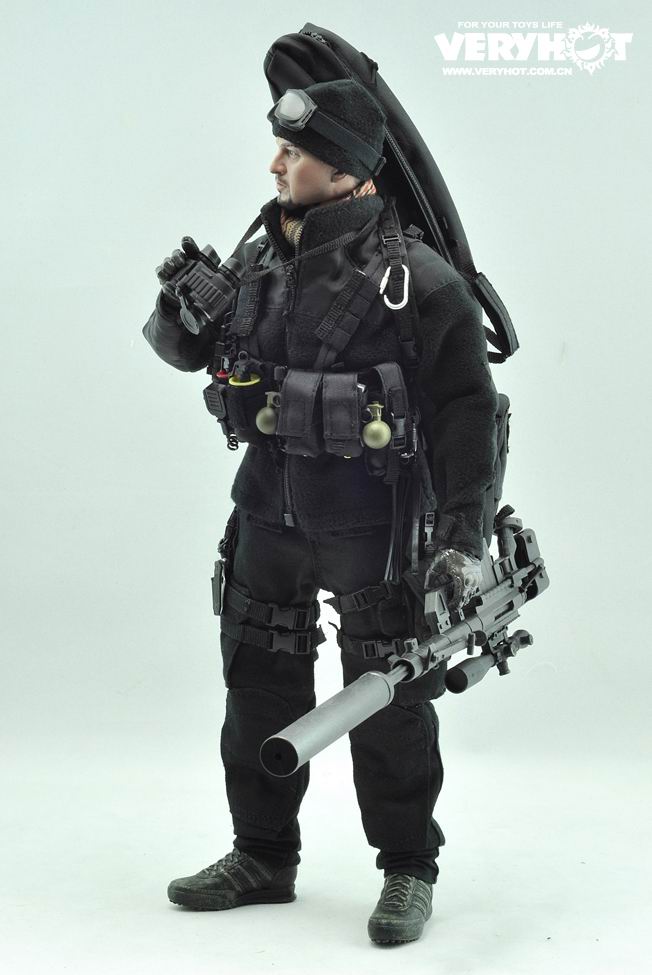 toyhaven: Incoming: VeryHot 1/6 scale Black Action Sniper 12-inch Figure