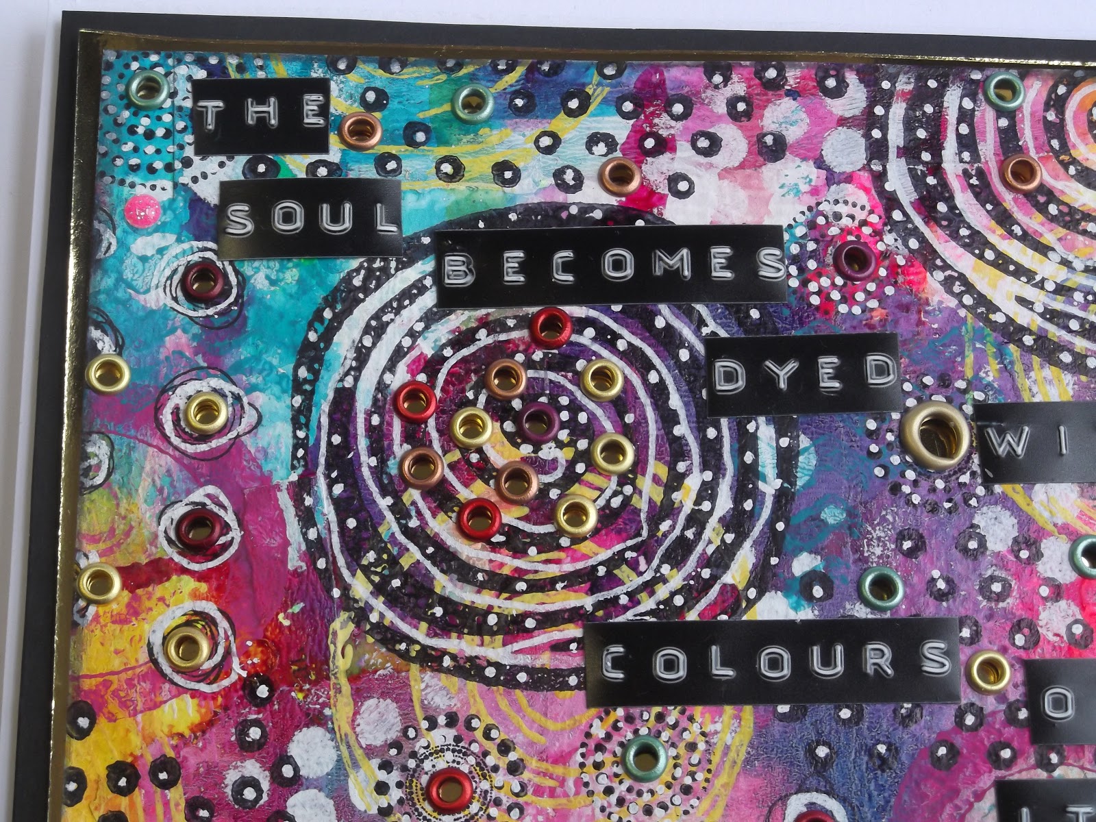 Kezzy's Crafty Journey: Bright and Funky Card