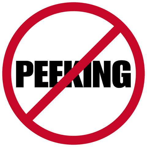 Dogs give us their all: No peeking!