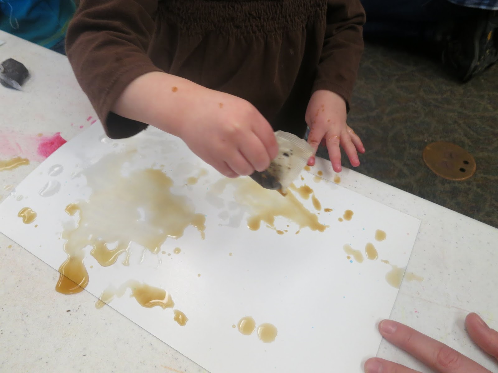 Toddler Art Class: Tea Painting : library makers