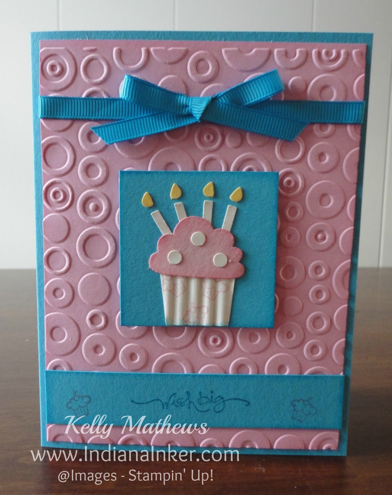 Indiana Inker: Cupcake Birthday Card