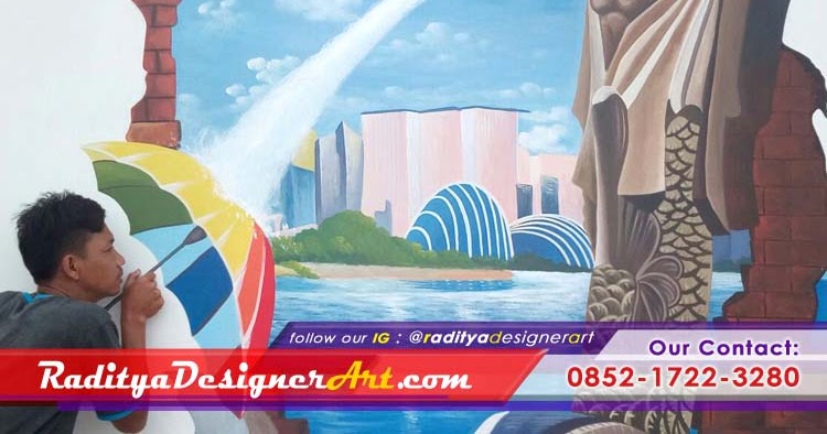 Jasa Lukis Gambar Mural 3D Keren Bandung