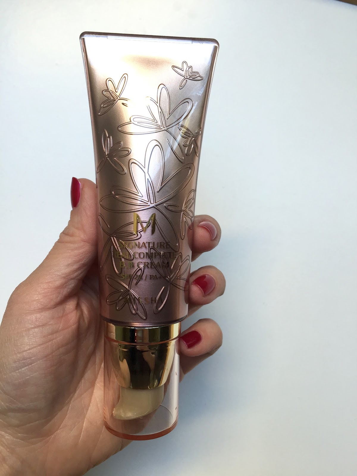 dwa kremy BB Missha- porównanie kolorów: Perfect Cover BB Cream no.21 i ...