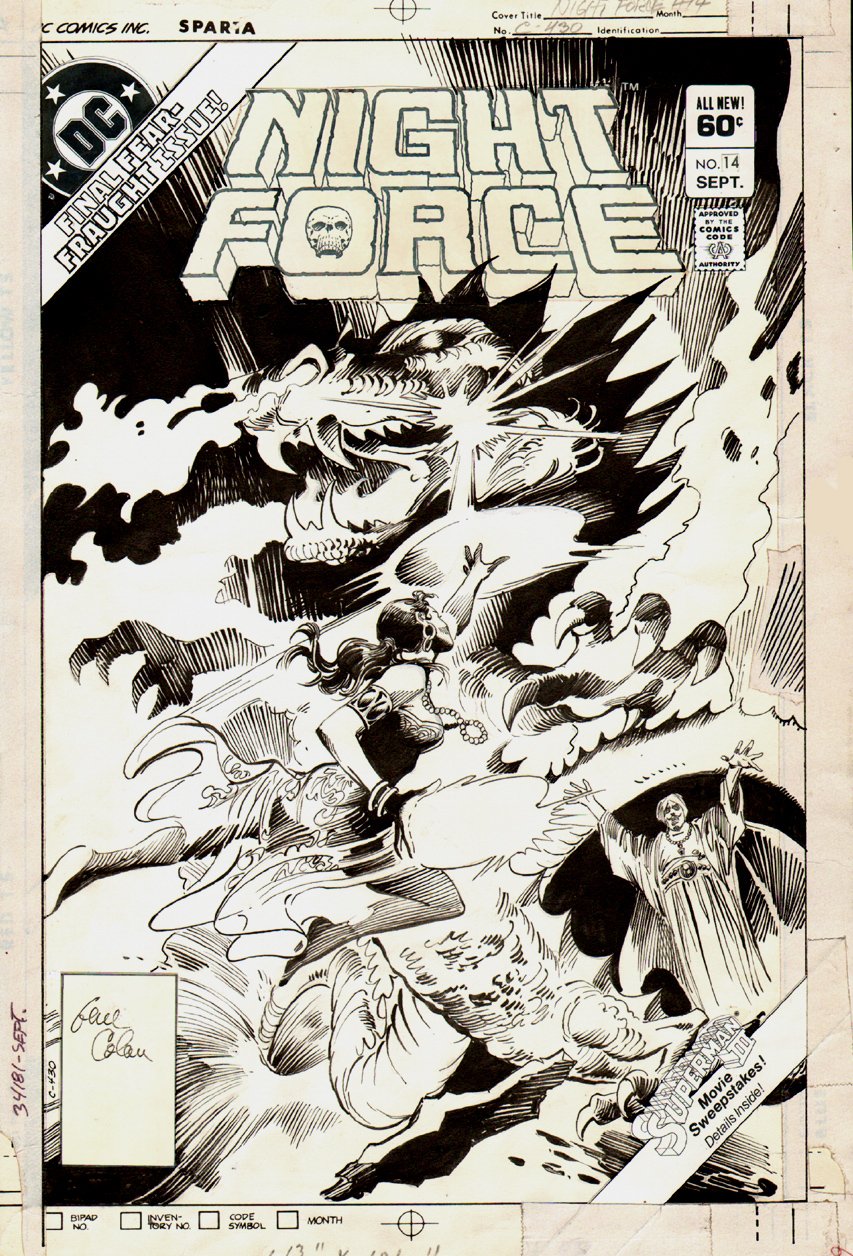 DC Comics of the 1980s: 1983 - Anatomy of a cover - Night Force #14