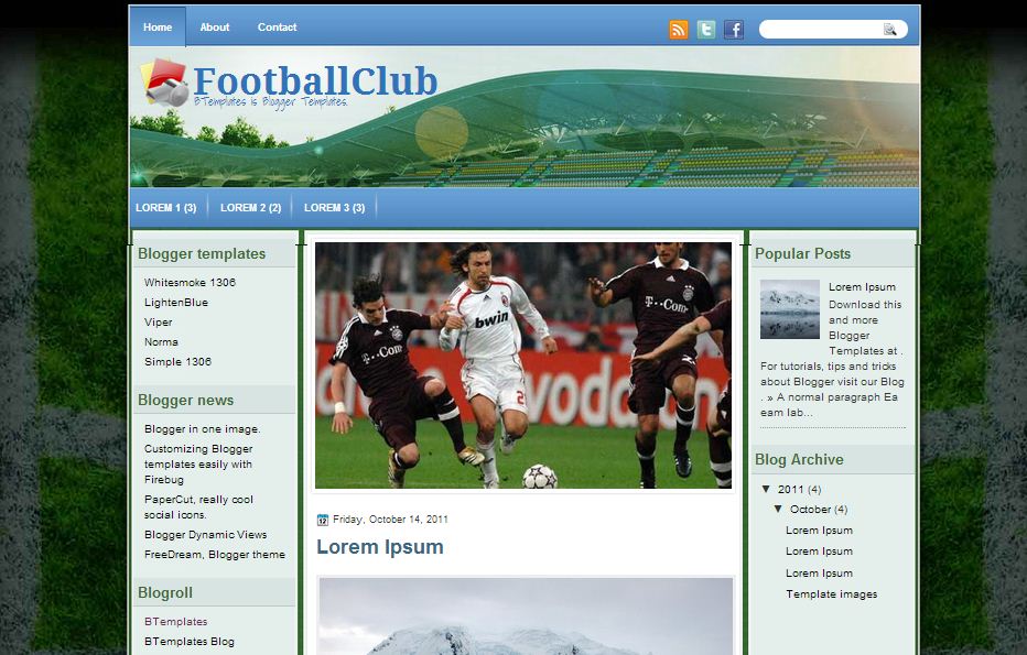 Desain Web Sekolah Sepak Bola Keren