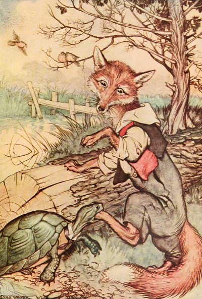 BRER RABBIT: TALES of a TRICKSTER: C049. Fox and Turtle's Quill-Pipe