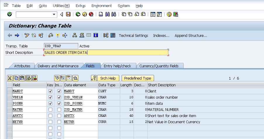 SAP TECH: Creating Transparent Transaction Table
