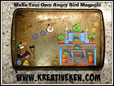 ANGRY BIRD MAGNETS - CRICUT PRINTABLE MAGNET REVIEW | Ken's Kreations