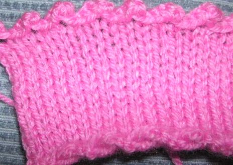 Knitting Galore: How to Make a Frilled Cast On and Cast Off.