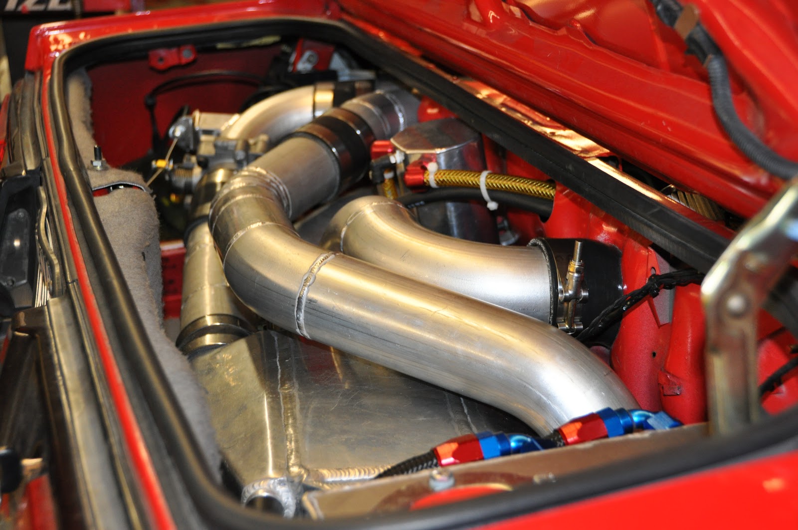 BlackTrax Projects: Project Pics: David's Twincharged AW11 Induction Work