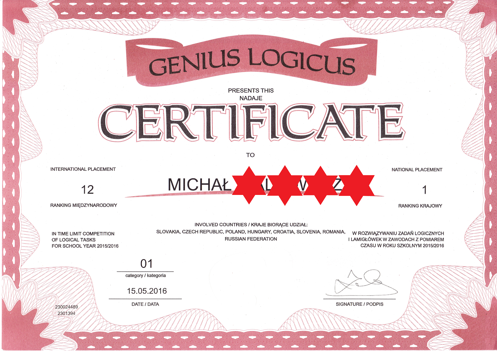 Matematyka (i nie tylko) w Maczku w Katowicach: Wyniki Genius Logicus