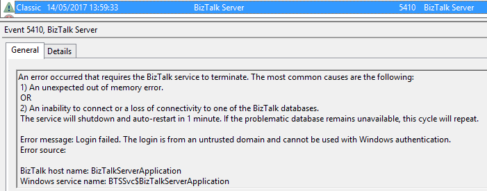 The Login is from an untrusted domain and cannot be used with Windows ...