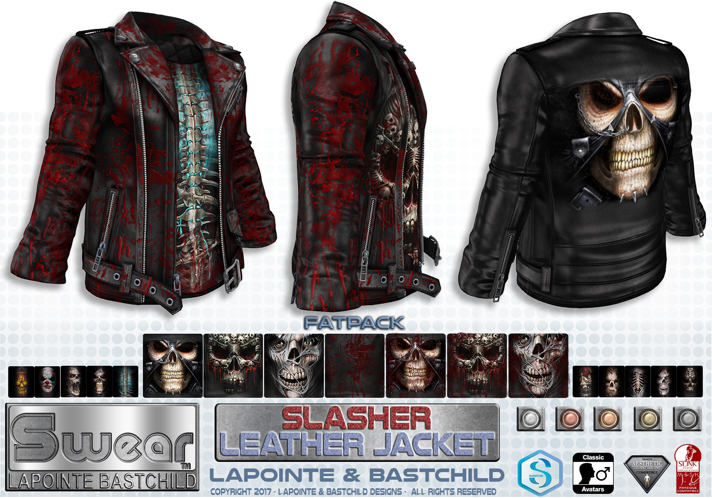 LAPOINTE AND BASTCHILD: In Store Now! Slasher Jacket, Mask and Knife sets!