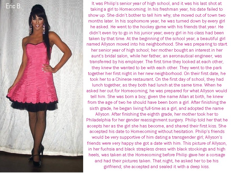 Eric's Transgender Captions: Last Chance Homecoming Date