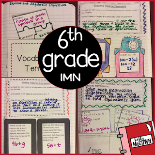Kelly McCown: 6th Grade Interactive Math Notebook BUNDLE