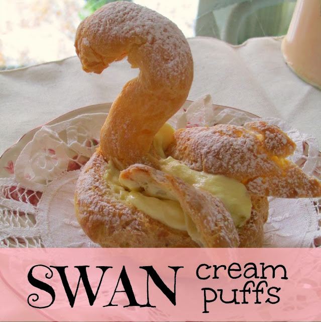 Swan Cream Puffs - Crafts a la mode