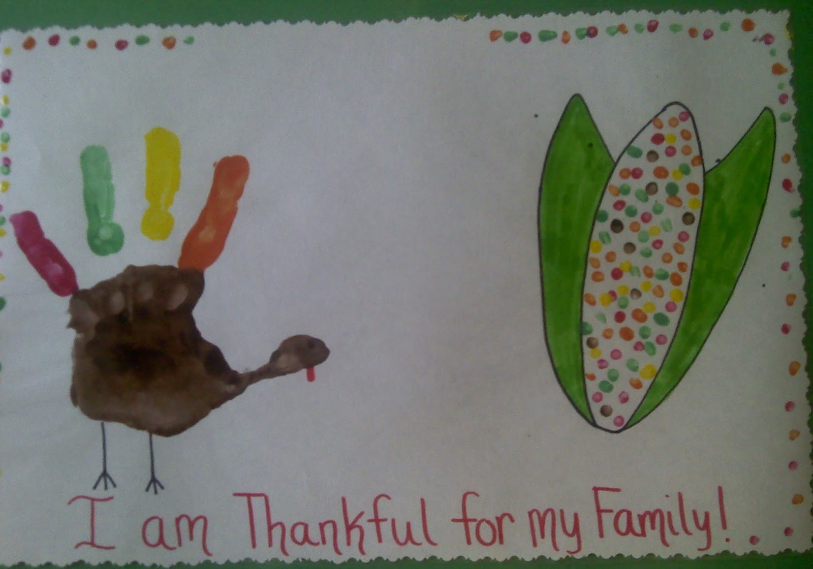 Crafts For Preschoolers: Thanksgiving Place Mat
