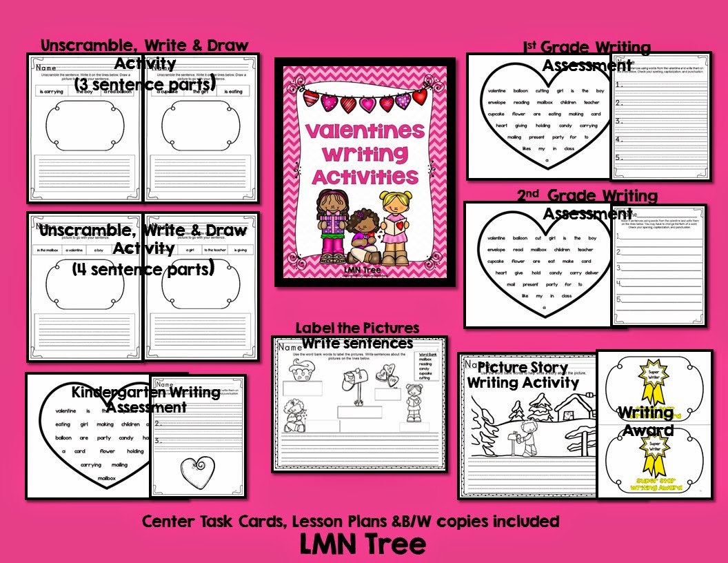 LMN Tree: Valentine's Day Writing Activities and Free Writing Activities