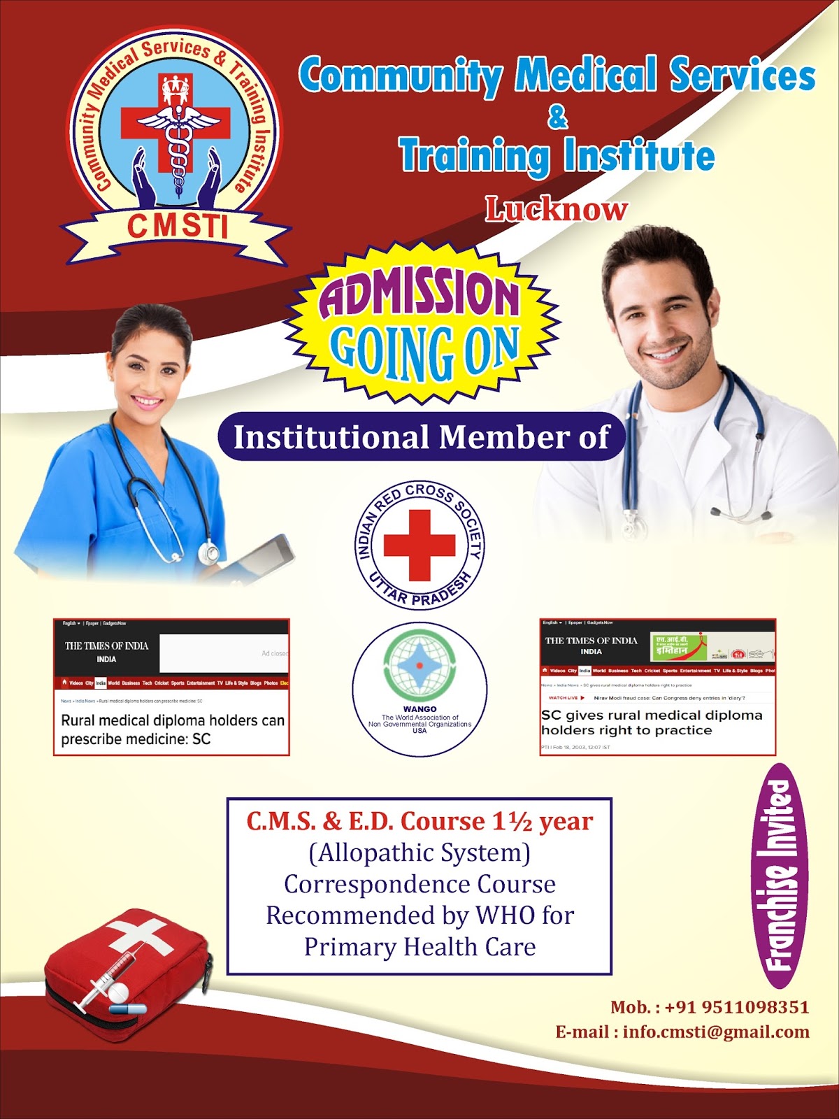 Rural Medical Diploma CMS & ED For Primary Health Care