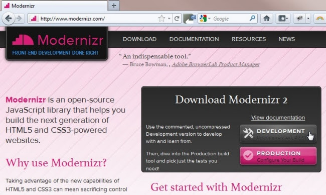 [JS] Modernizr 與 Respond - The Color Moon 月亮彩色