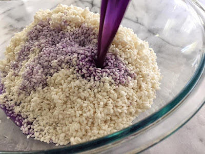 The Spices Of Life . . .: Xôi Lá Cẩm (Magenta Sticky Rice)