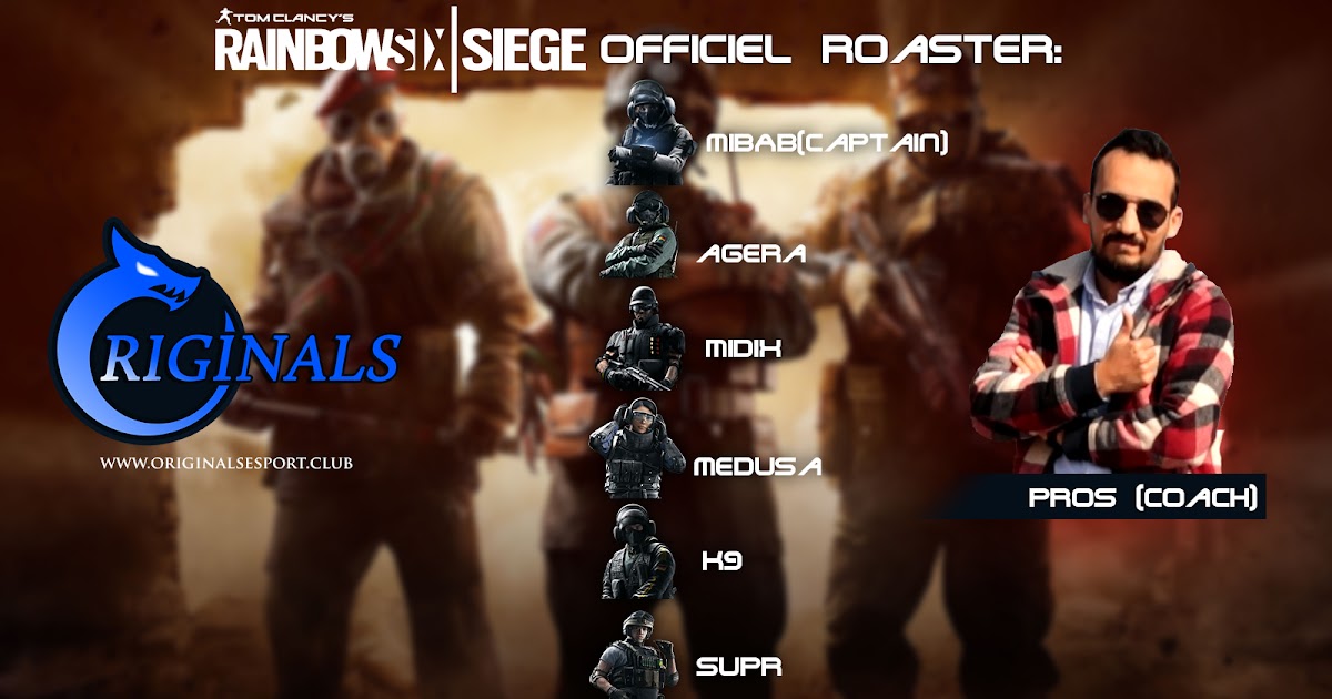 ORIGINALS ESPORT R6 Roaster | ORIGINALS ESPORT