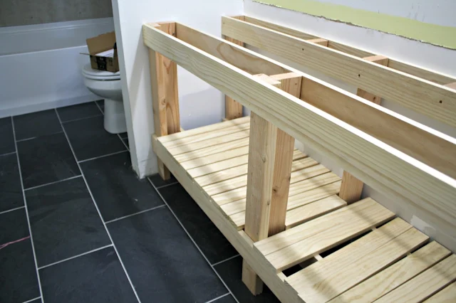 Finished DIY bathroom vanity! | Thrifty Decor Chick | Thrifty DIY ...