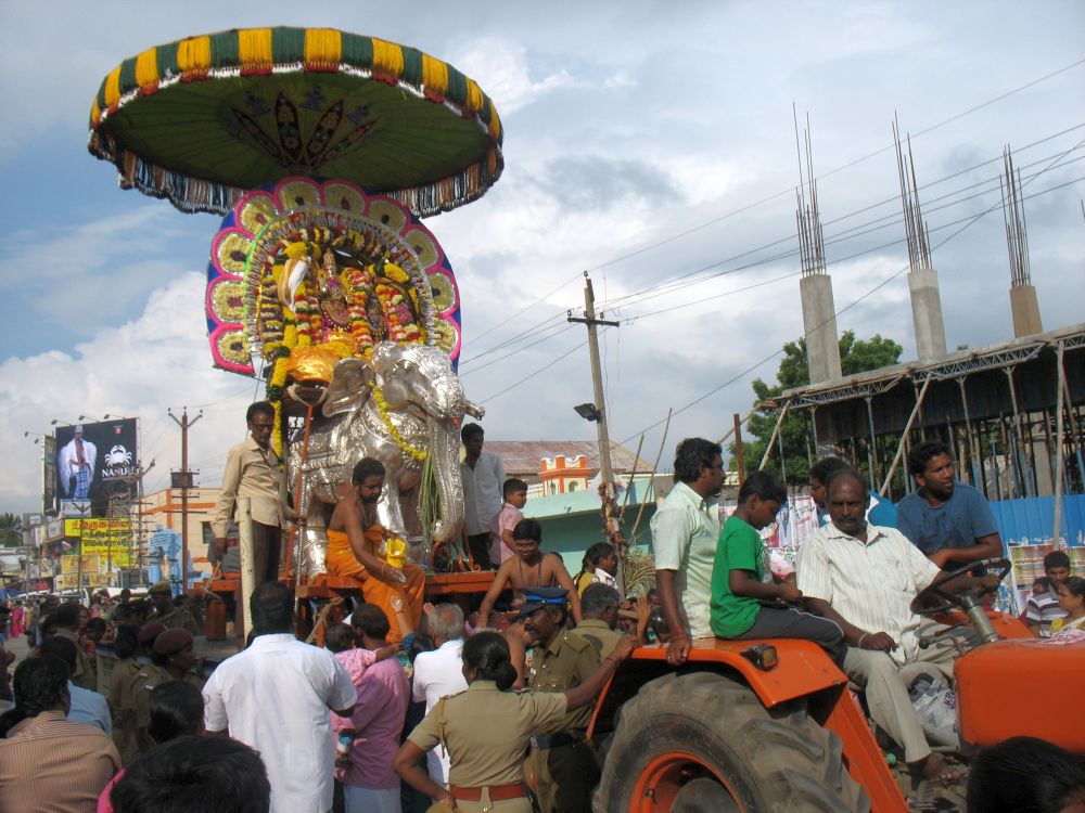 2015 Deepam Festival. Day Six—Morning: Elephant with 63 Nayanars ...