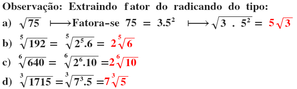 MATEMÁTICA SERIADA: ESTUDO DE RADICAIS